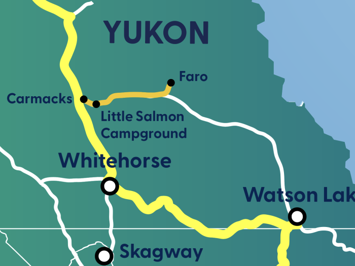 Klondike Gold Rush Map